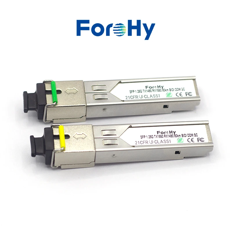 Cisco Compatible 1.25g Sfp Smf Module Optical Transceiver 80km 10g Sfp Bidi Single/duplex Fiber ...