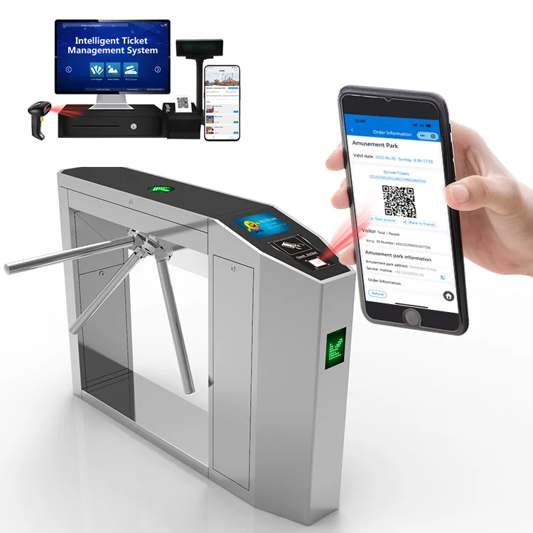 7-inch Lcd Swing Qr Code Payment Ticket System Sdk And Api Networked Validate Reader For Access ...