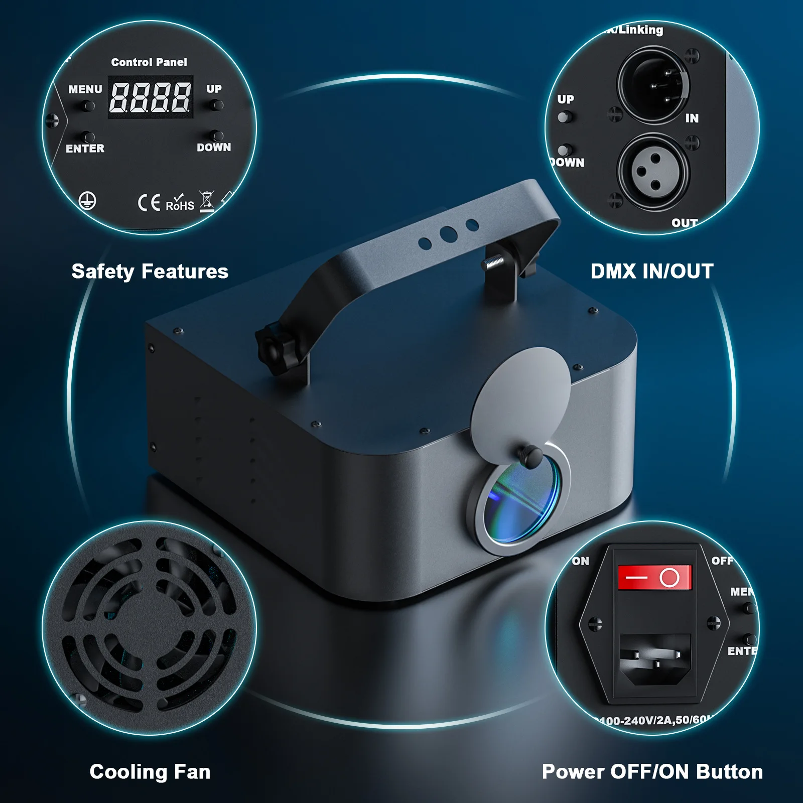 Mini Laser Rgb Full Color Animation Laser Light 3d Program Dj Disco ...