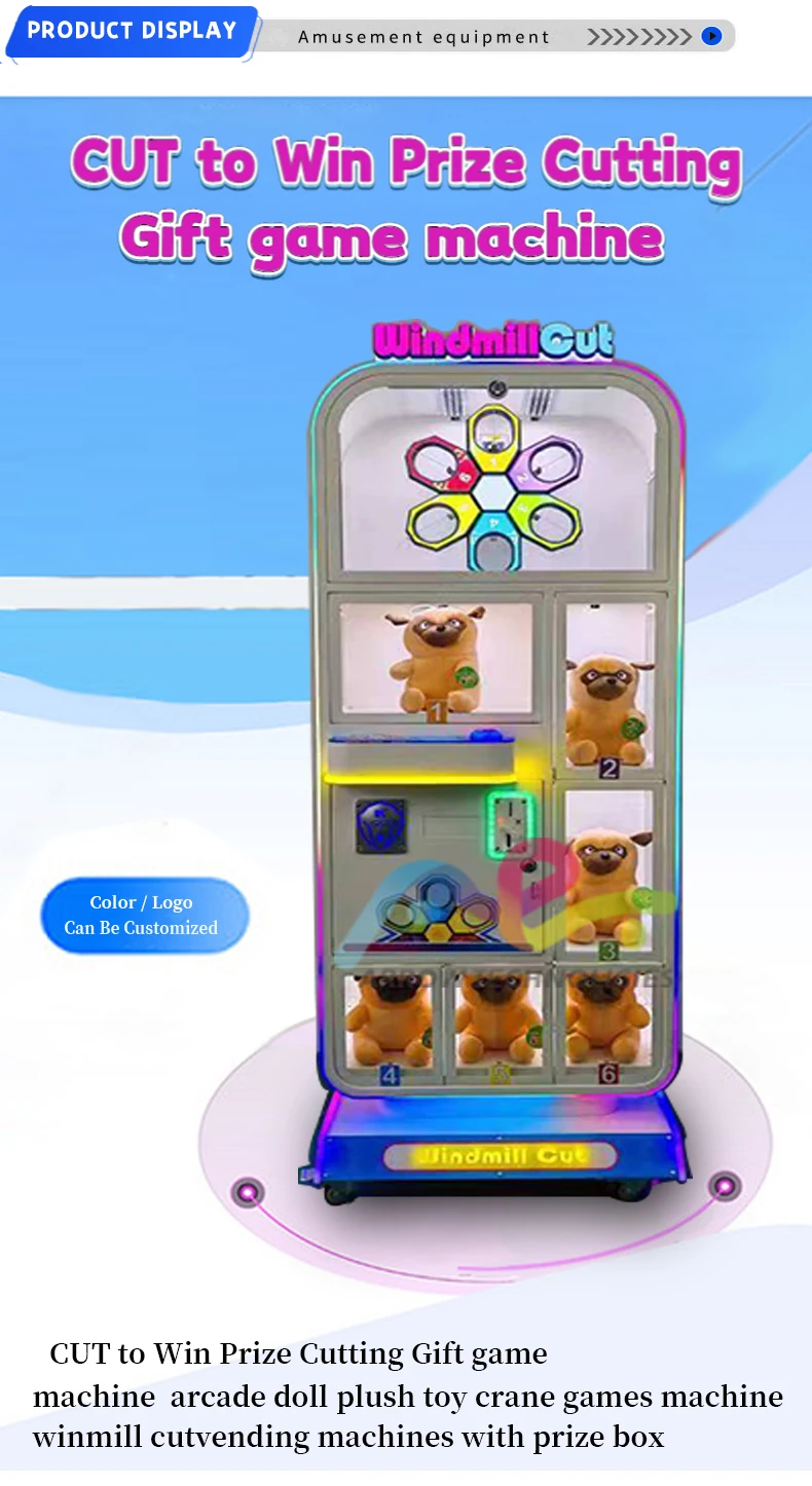 Factory Prize Game Machine Coin Operated Pink Date Cut Prize Gift ...