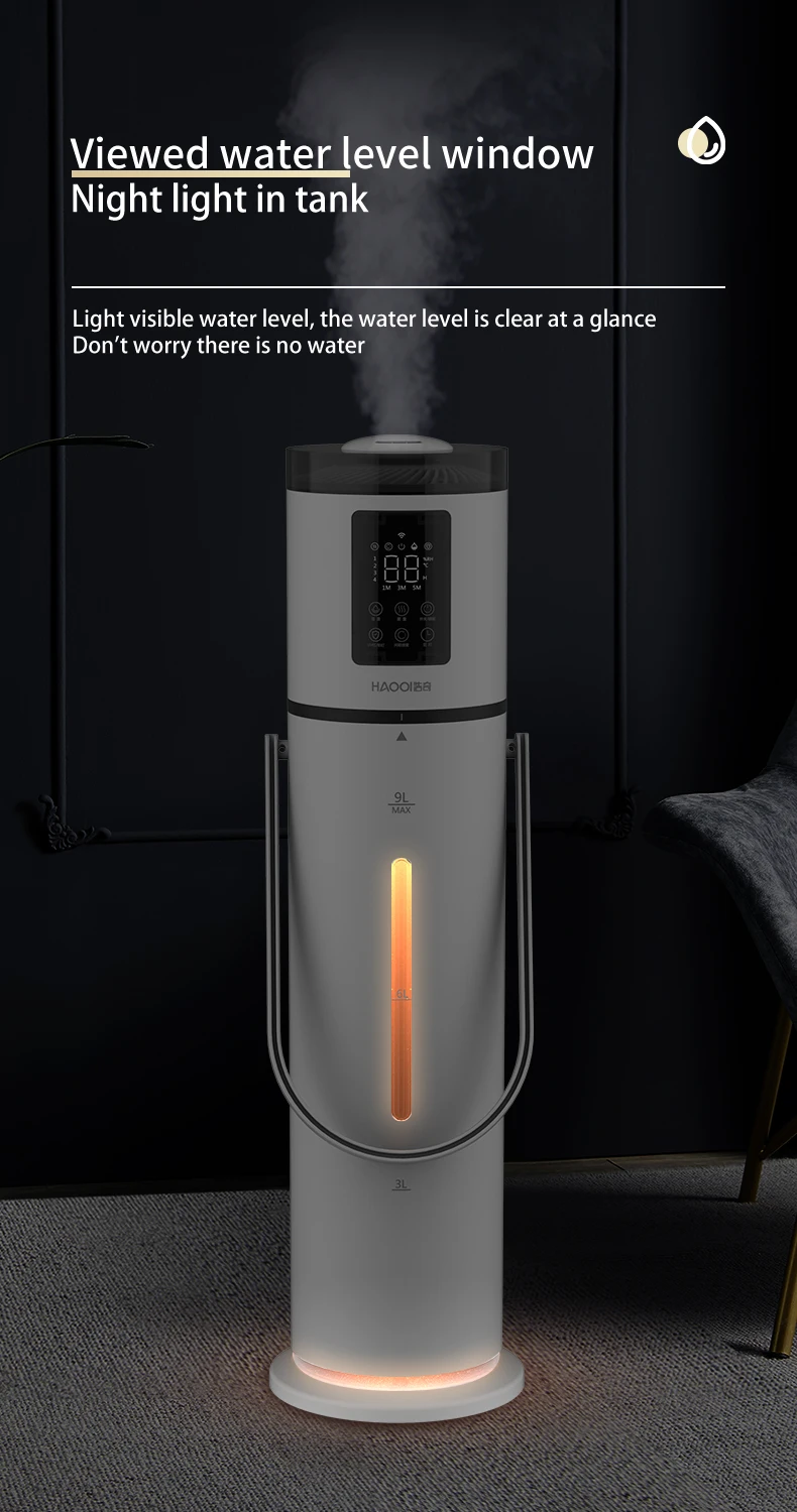 9L Ultrasonic Warm Mist Humidifier - Easy Home Solution