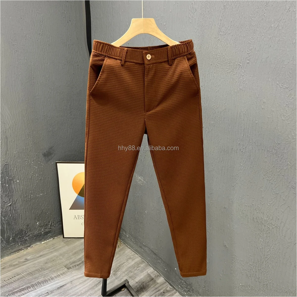 Shop High-Grade Men's Casual Pants - Slim Straight Trousers