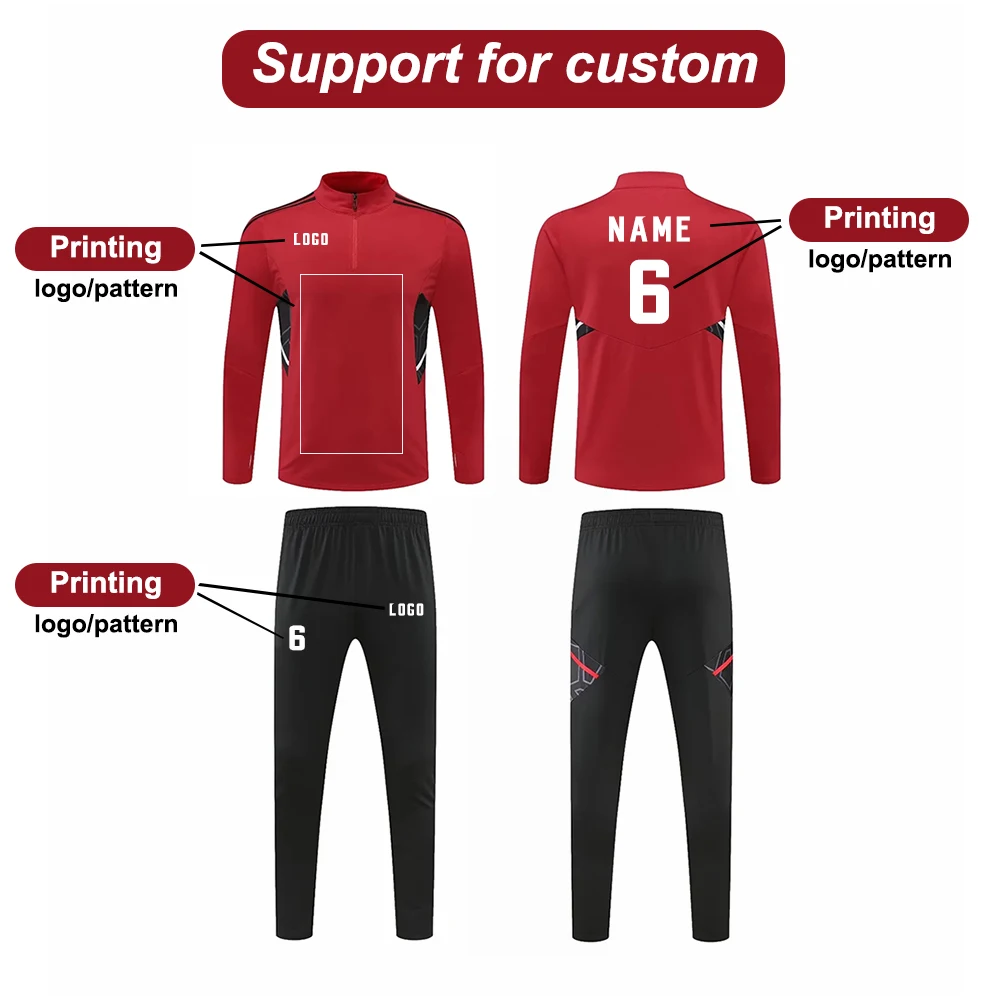 Cheap Custom Logo Football Team Tracksuits for Adult Men