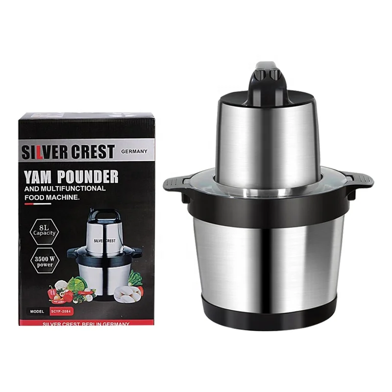 8L Silver Crest Yam Pounder 3500W Multifunctional Food Machine ...