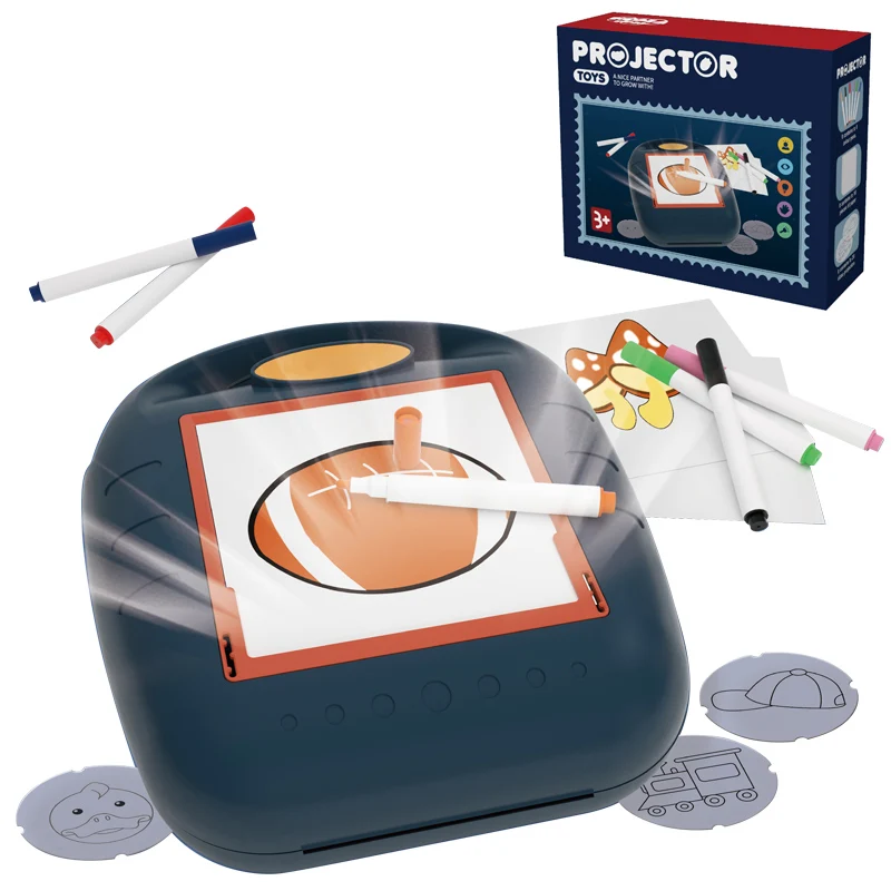 Kids Projection Patterns Study Table Children Painting Writing Board ...