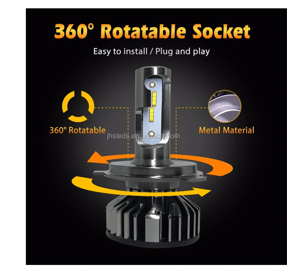 Super Bright Auto Led Car Light Headlight F2 Csp H4 H7 H1 9005 Hb3 9006 Hb4 H8 H9 H11 12v 8000lm ...