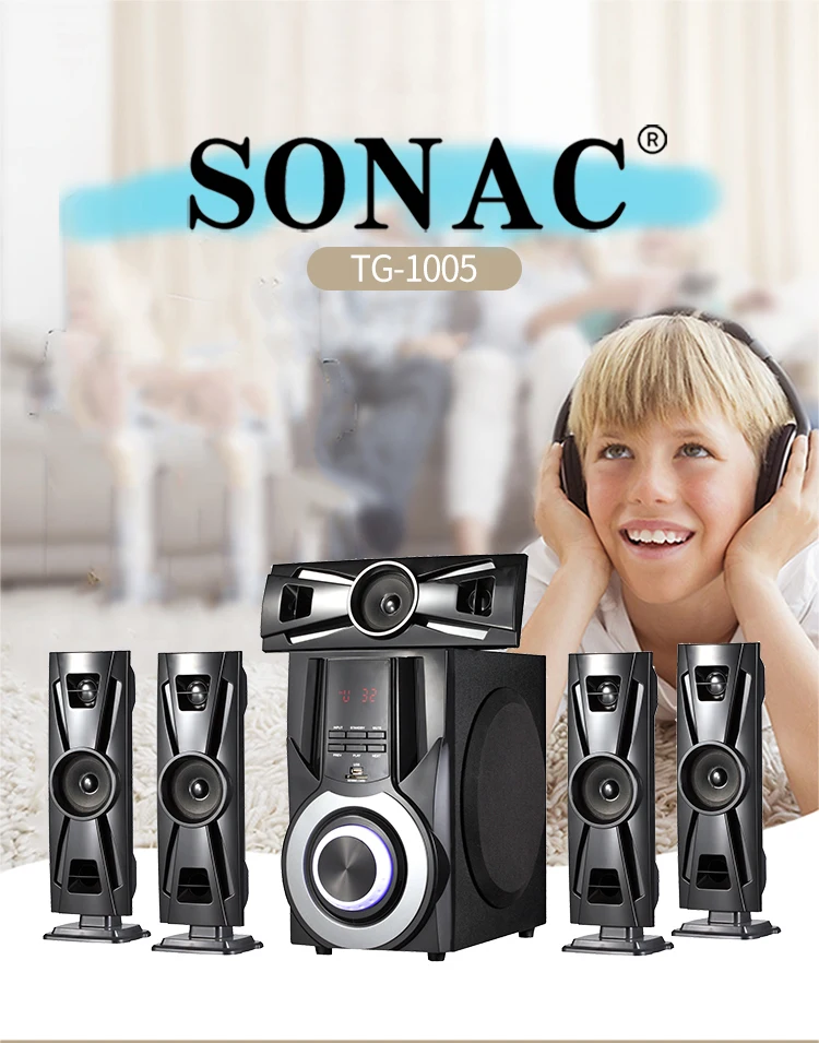 Sonac Tg-1005 New High Quality Tk-861-5.1 5.1home Theater System 5.1 ...