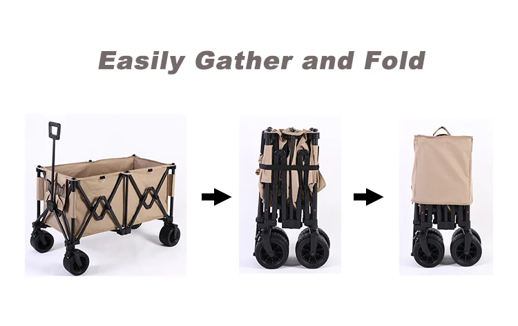 Hand Carts Trolleys Beach Camping Heavy Duty Outdoor Hand Collapsible ...