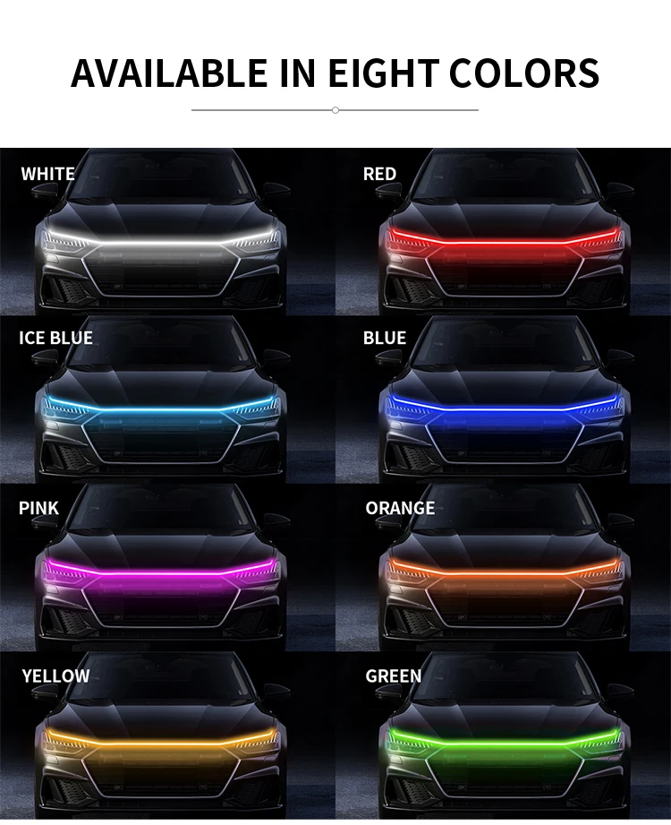 12V Universal Front Bumper Kit - LED DRL Illumination