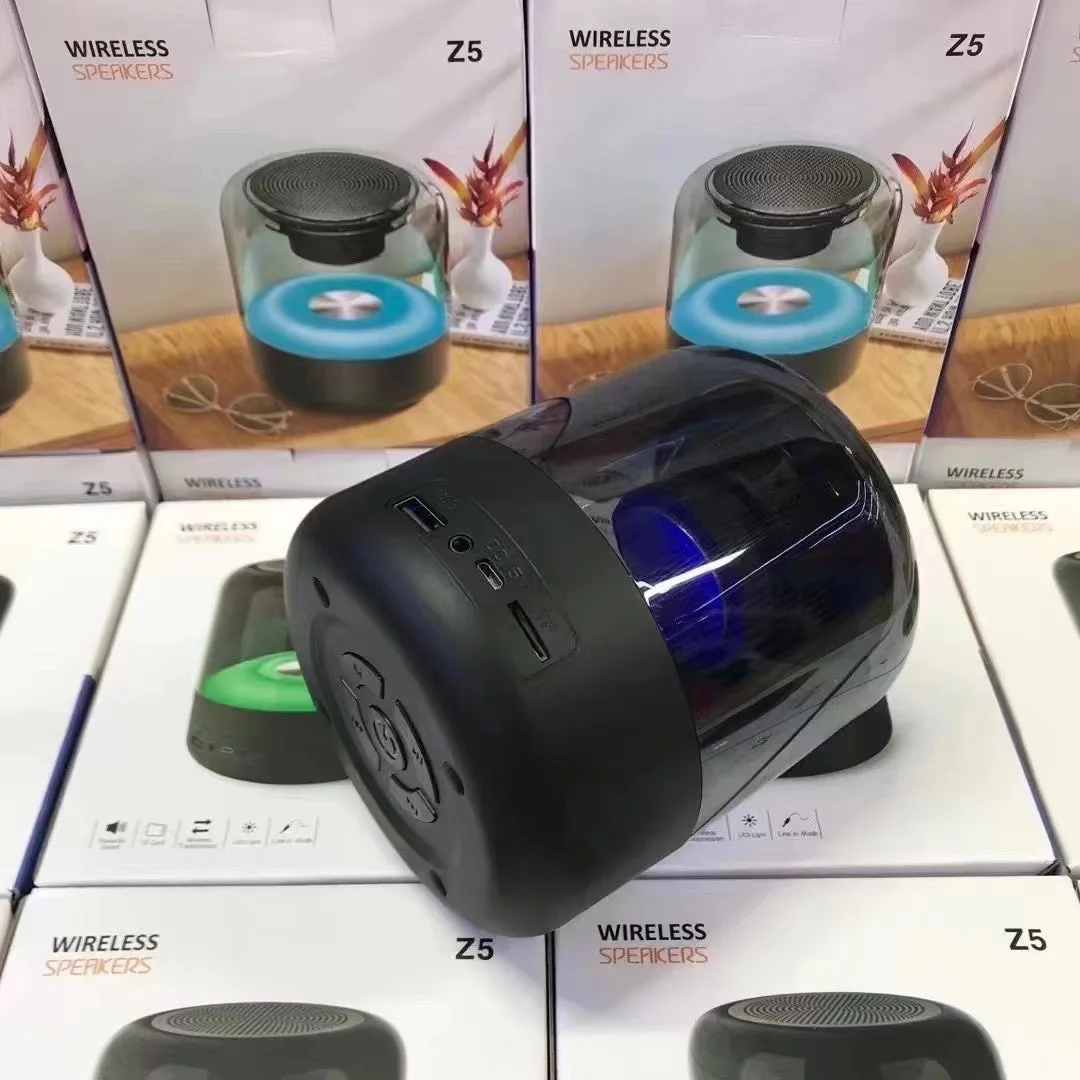 Multifunctional Wireless Colorful Led Light Speaker Mini Glazed Lamp ...