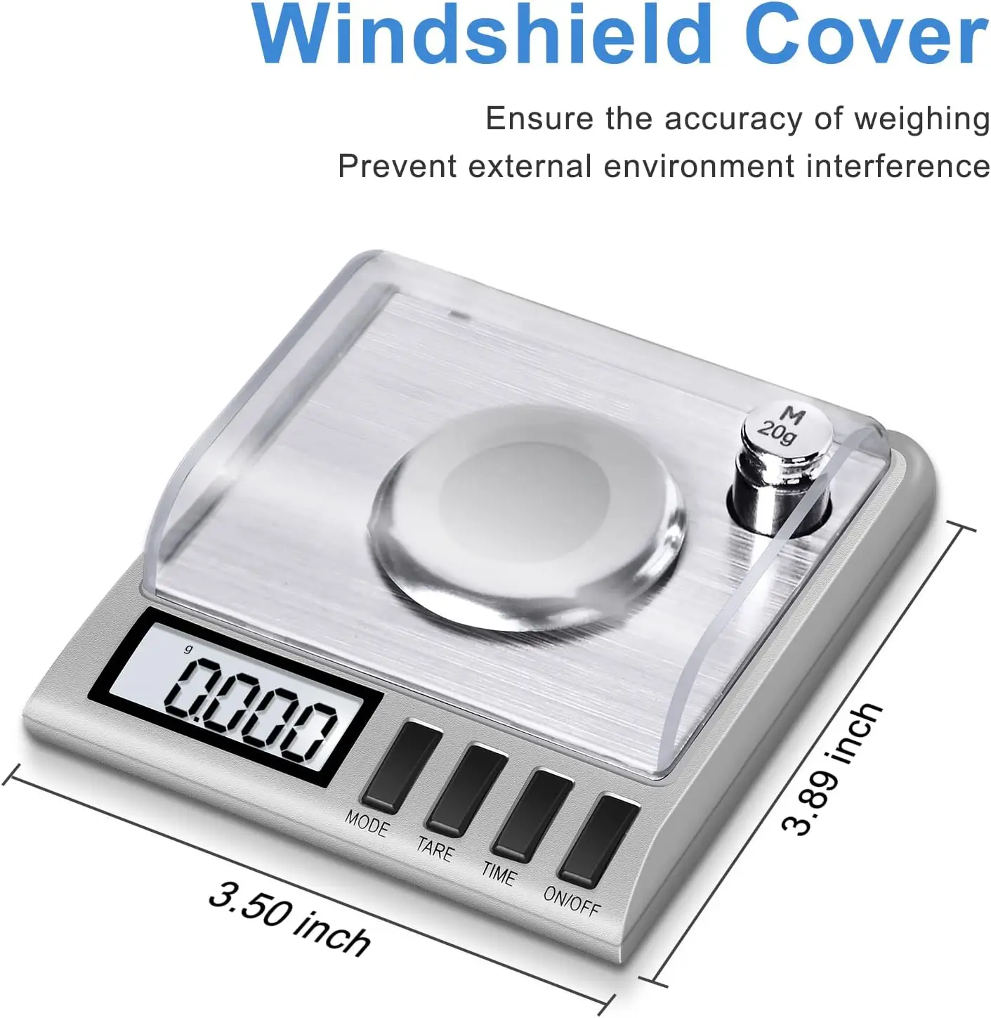 Mini Digital Scale for High Accuracy Weight Measuring 500g Capacity 50g ...