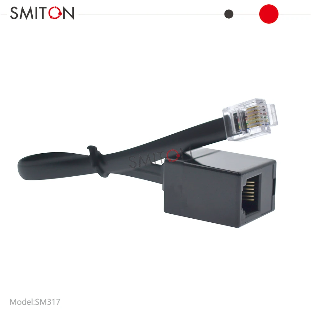 Rj12 6p6c Telephone Jack Line Splitter Adapter - Buy Telephone Rj12 6p6c Line Adapter telephone ...