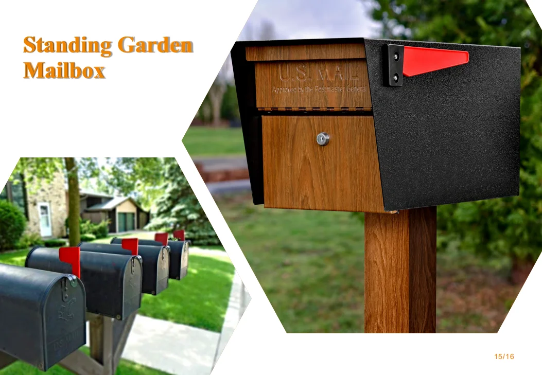 Prima Mailbox Letterbox Weatherproof Iron Large Residential Post ...
