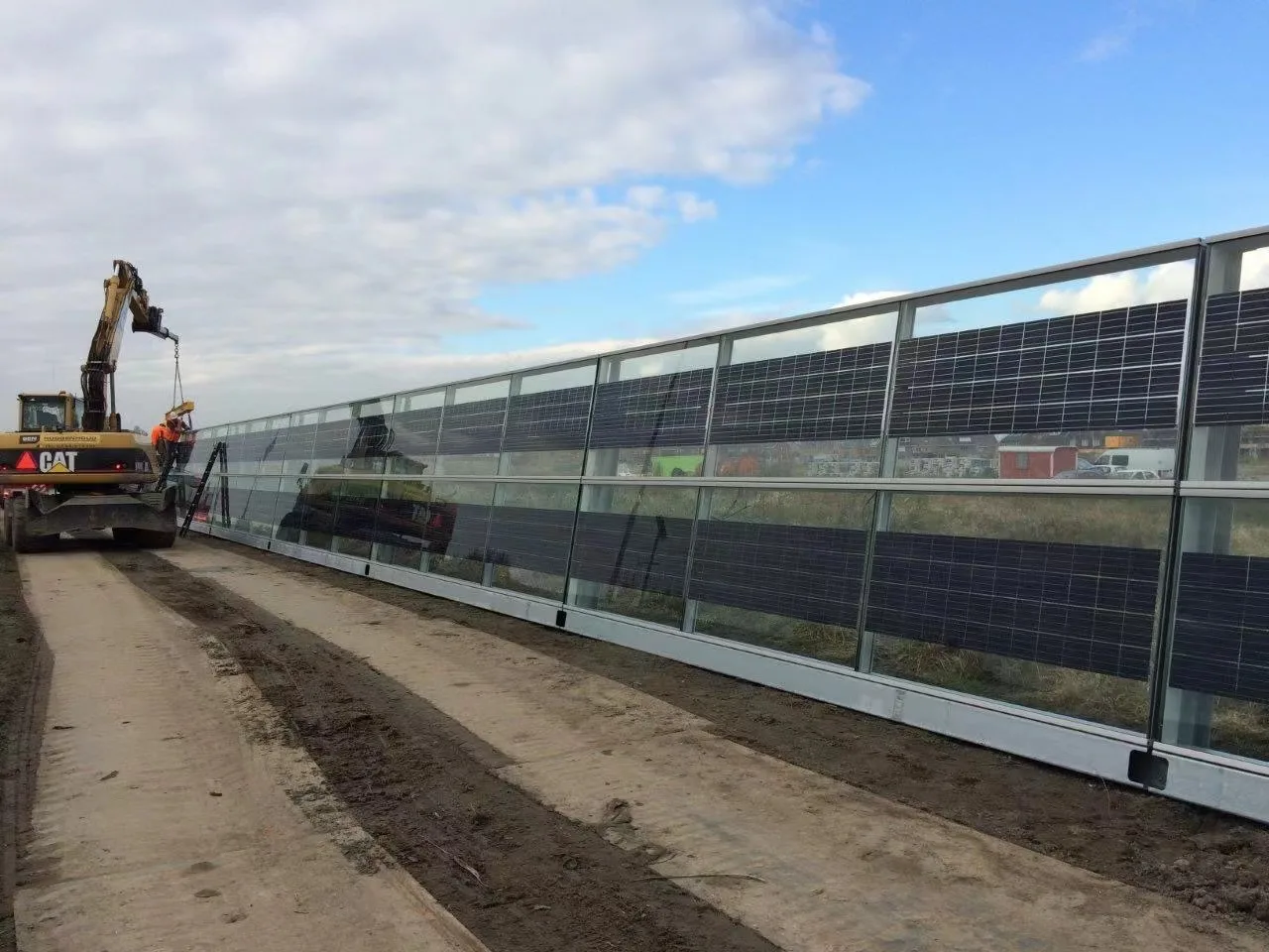 Bipv Double Glass 255w Transparent Solar Panel Pv Module Noise Barrier ...