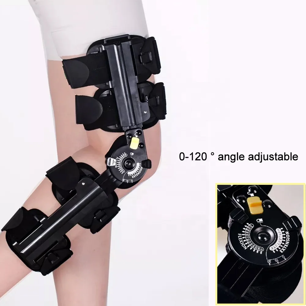 Hinged ROM Knee Brace Post Op Knee Brace for Recovery Stabilization ...
