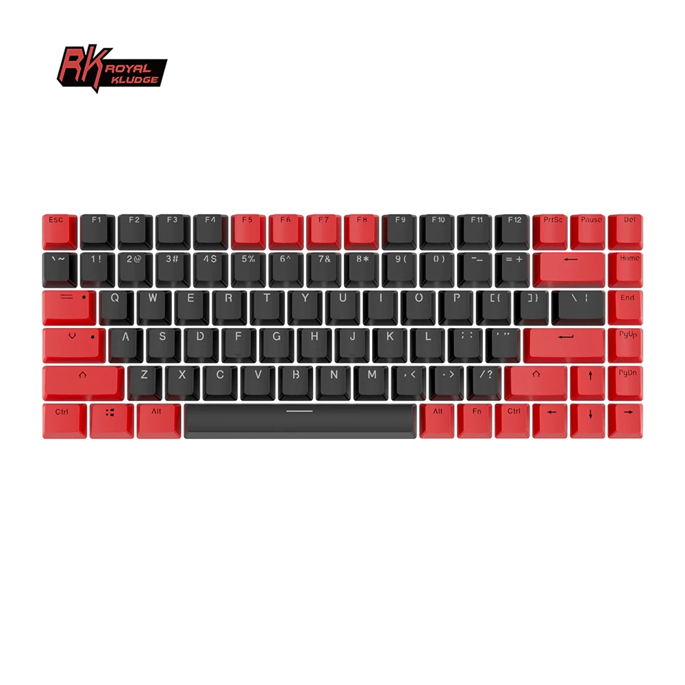 로얄 Kludge Rk84 기계식 키보드 키트 게임용 키 캡 Pbt 백라이트 Doubleshot Dsa Blank Keycaps ...