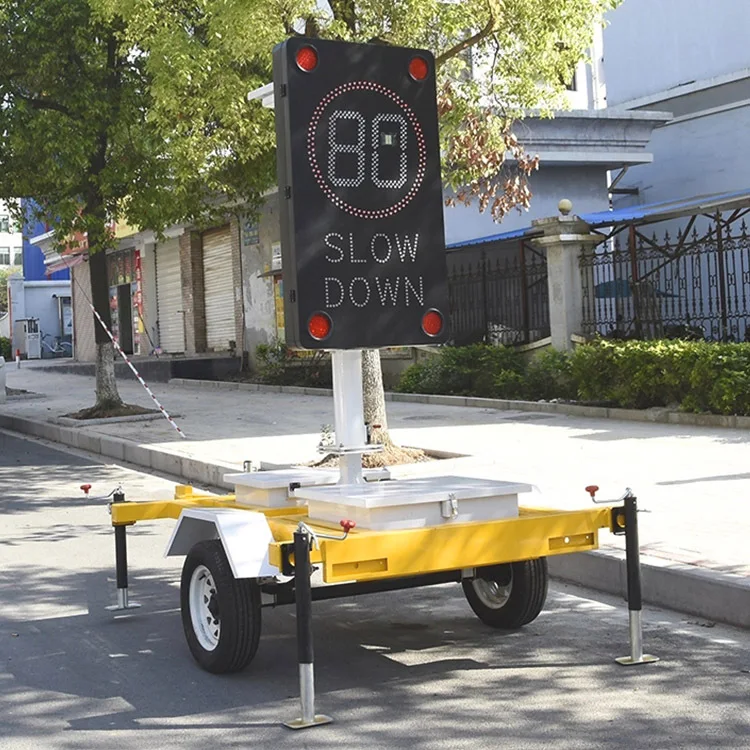 Radar Speed Trailer For Law Enforcement Traffic Flashing Speed Limit ...