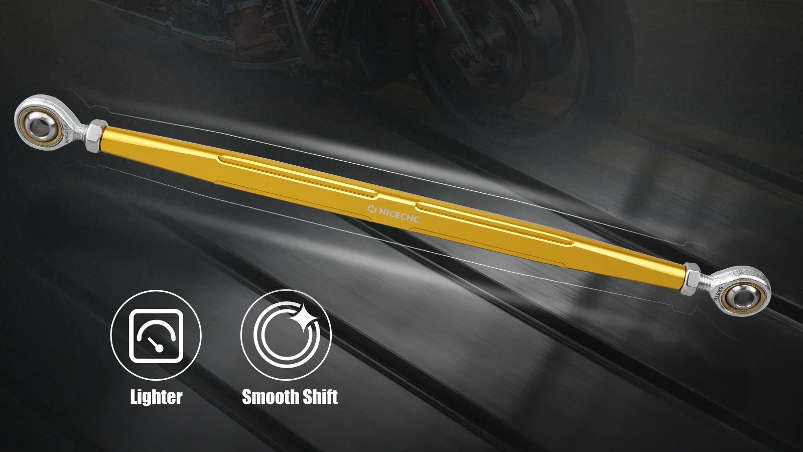 Nicecnc Aluminum Gear Shift Linkage Shifter Link For Harley Cvo Road ...