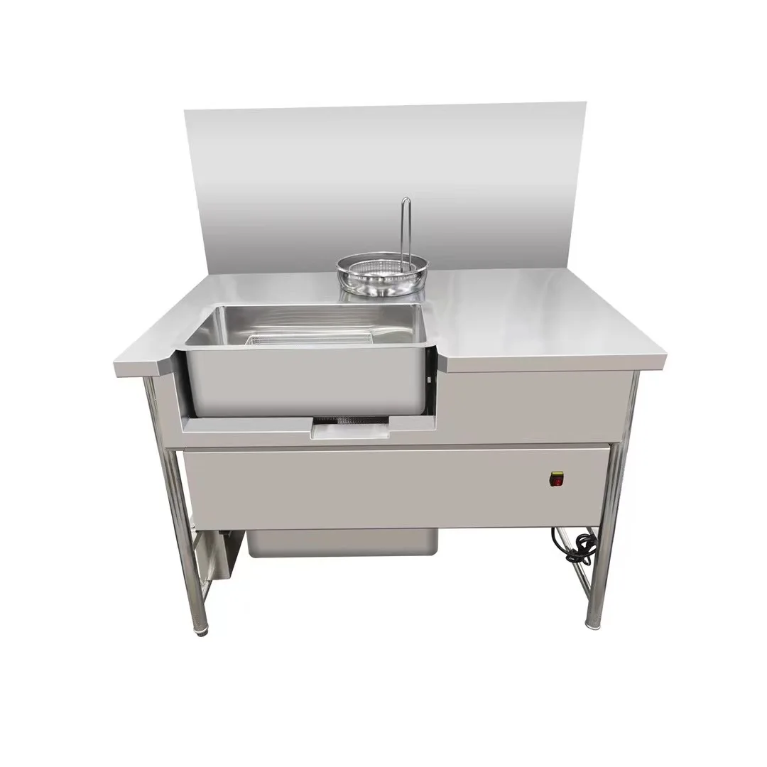 Electric Breading Table Stainless Steel Kitchen Work Station Fast Food ...