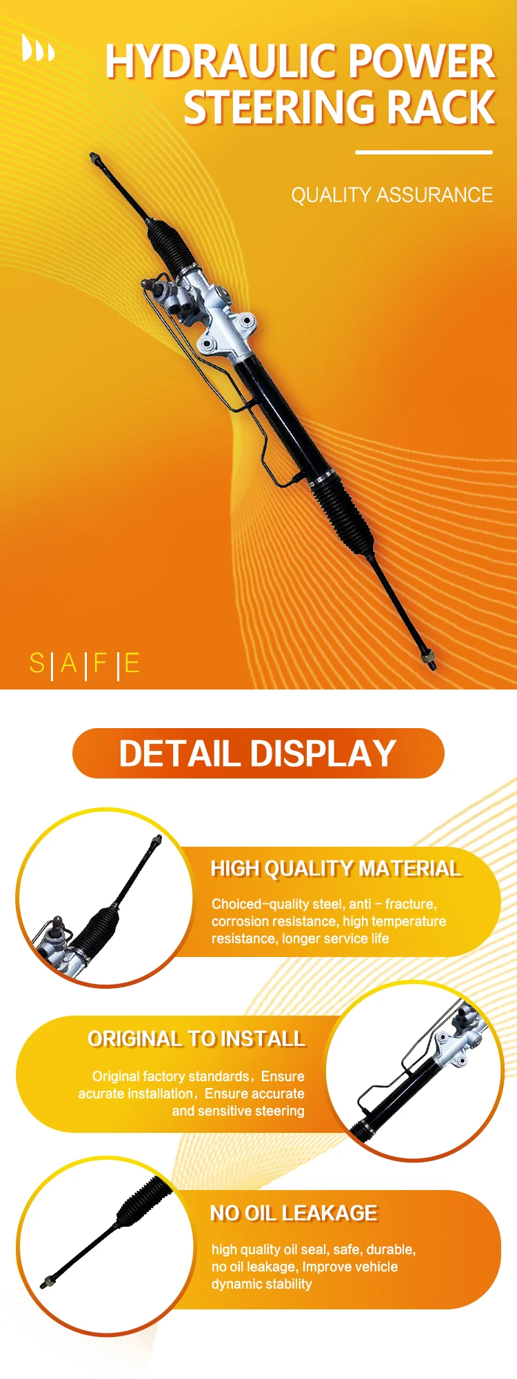 Rack and Pinion Power Steering for Hyundai Porter2