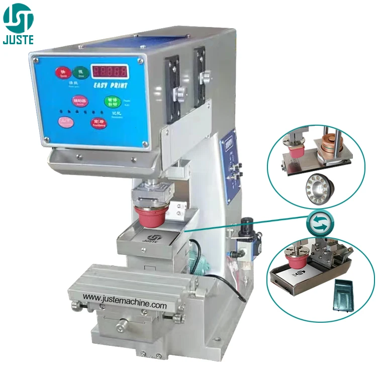 Closed Ink Cup Desktop Pad Printing Machine Mini 1 Single Color Table ...
