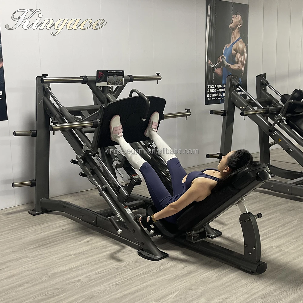 Commercial Fitness Linear Leg Press Machine Hack Squat Power Rack Gym ...