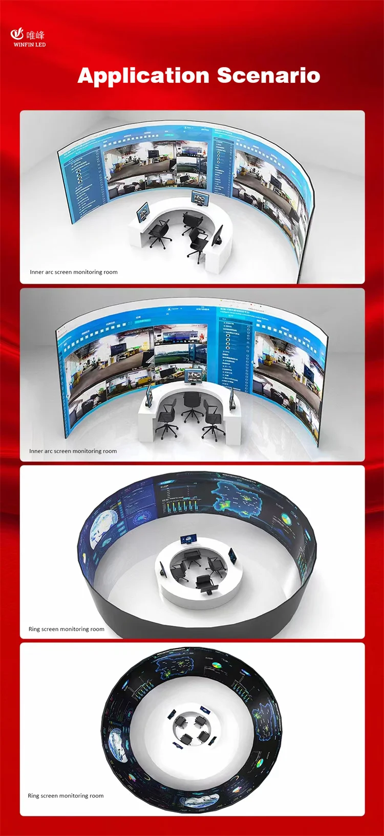 Indoor P5 160*320mm Soft Module Curved Flexible Led Display Screen for ...