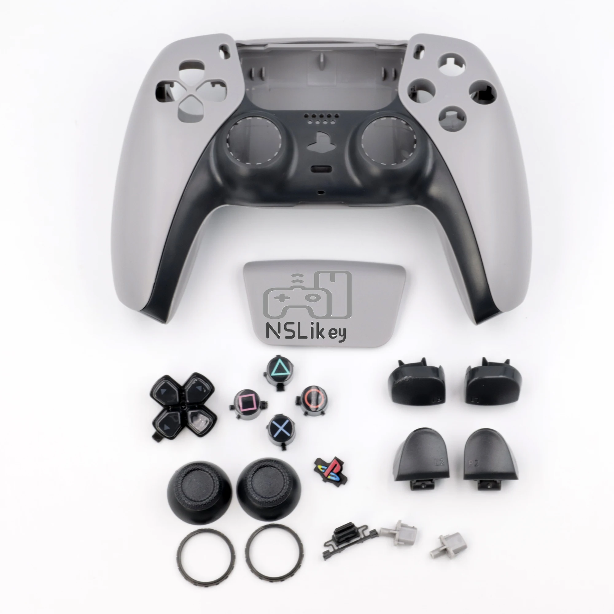 NSLikey PS5 Controller Shell Case Back Cover Replacement & Casing