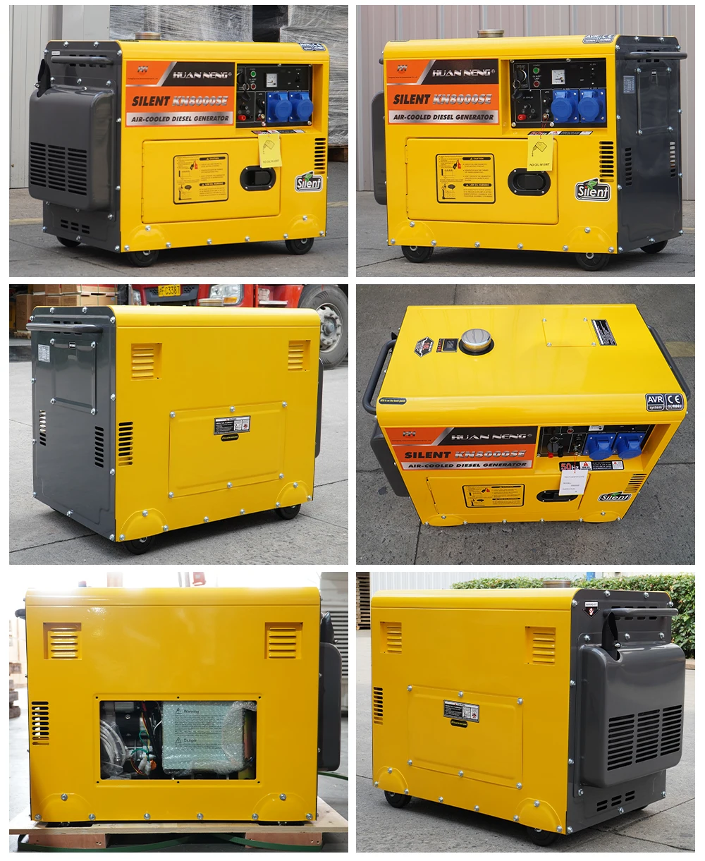 12kva Silent diesel Generator 220V/380V Single Phase/Double Voltage Soundproof 12kw Quiet Diesel ...