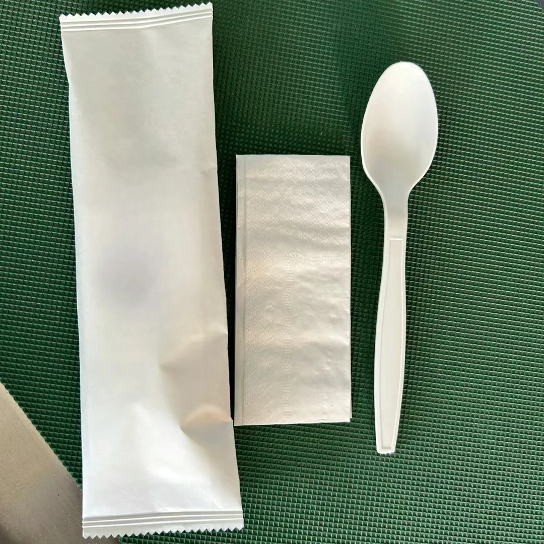 Disposable Biodegradable Pla Cornstarch Corn Starch Cutlery Set Flatware Sets With Fork Knife ...