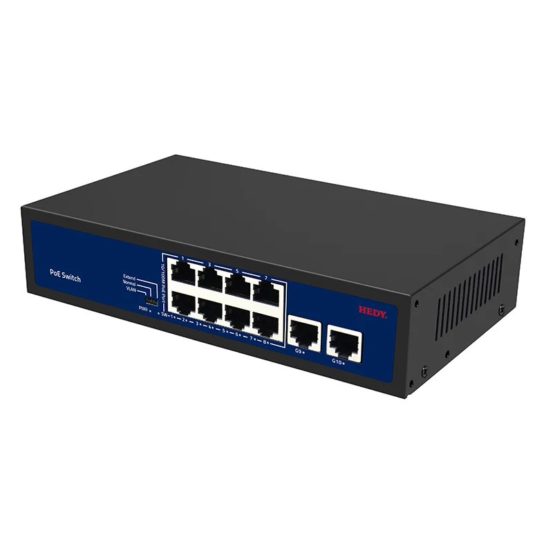 96 Watts Poe Switch 8 Port for IP Camera Network Solutions