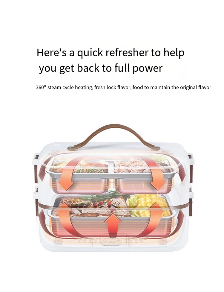 High Value Multi-layer Lunch Box Multi-functional Cooking Electric Heating Portable Lunch Box ...