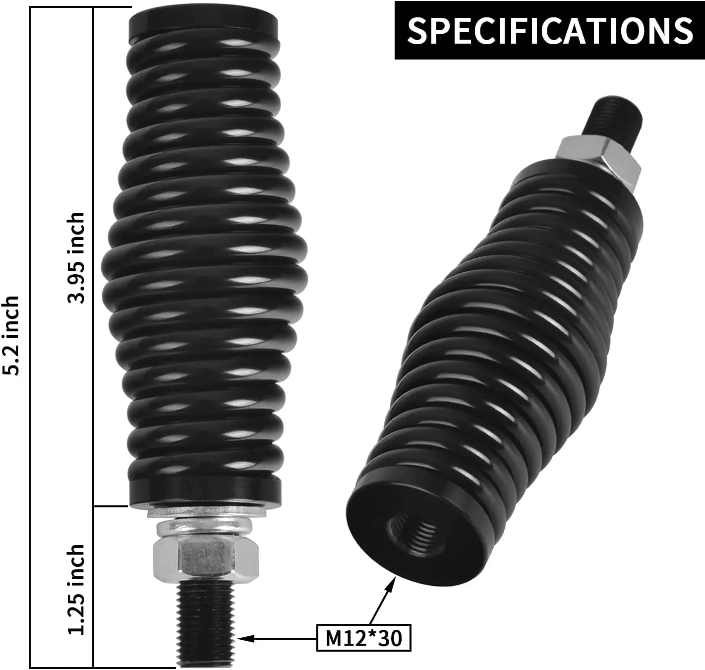 Hengsheng Spring Vertical Mount Safety Heavy Duty Led Whip Light Mount ...