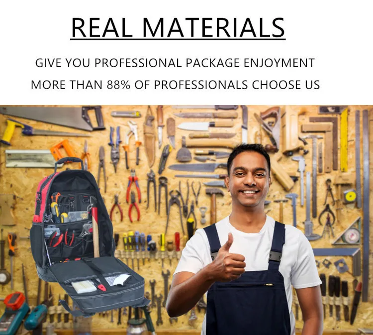 Durable Computer Repair Tool Bag Backpack For Electrician Tool Storage ...