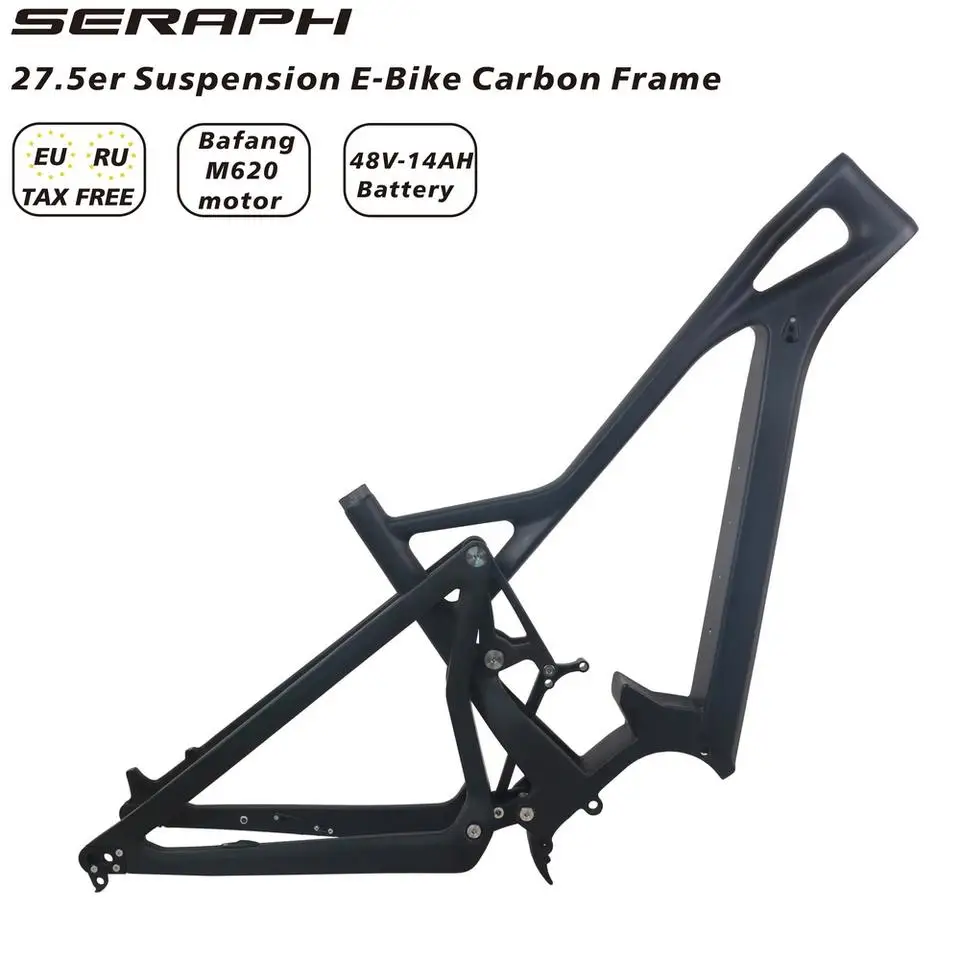 27.5ER Full Suspension Electric Mountain Bike Carbon Fiber Frame