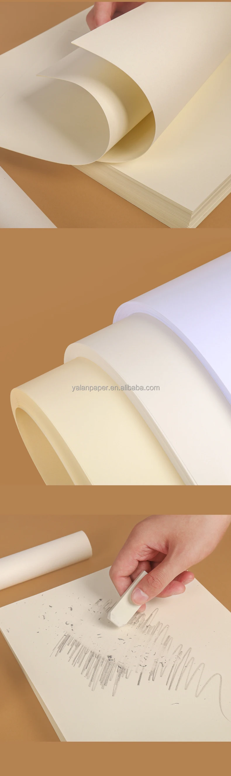 Eco-friendly Ivory Board Writing Paper - Customizable