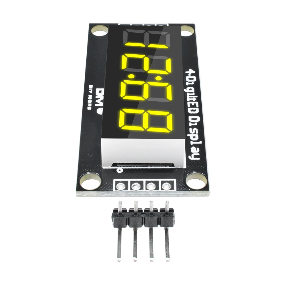 0.36" Inch Tm1637 7-segment 4-bit Led Display Clock Yellow Led Tube ...