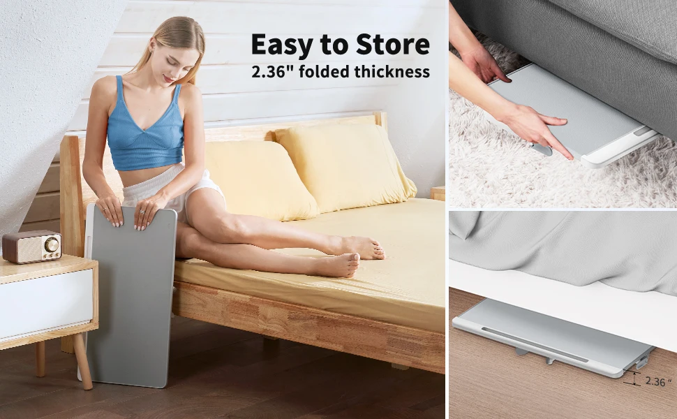 Adjustable Laptop Tray Table - Lap Desk Fits Up To 17-inch Laptop ...