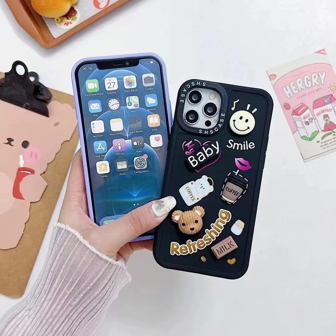 2.5mm Photo Frame Painted Doll Cell Phone Case for iPhone for Samsung ...