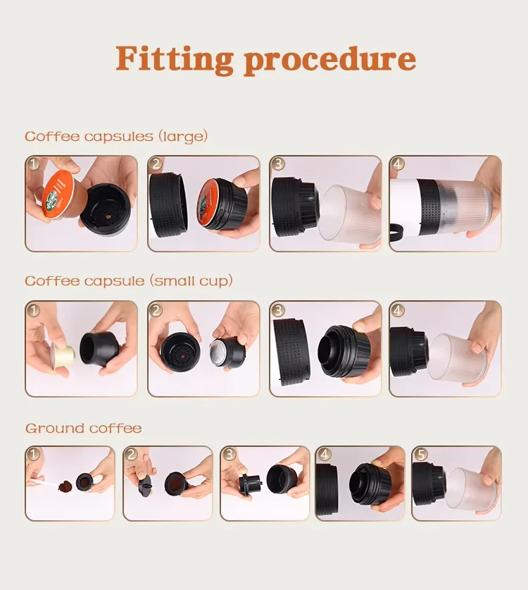 Portable Italian Espresso Coffee Maker - Automatic & Efficient