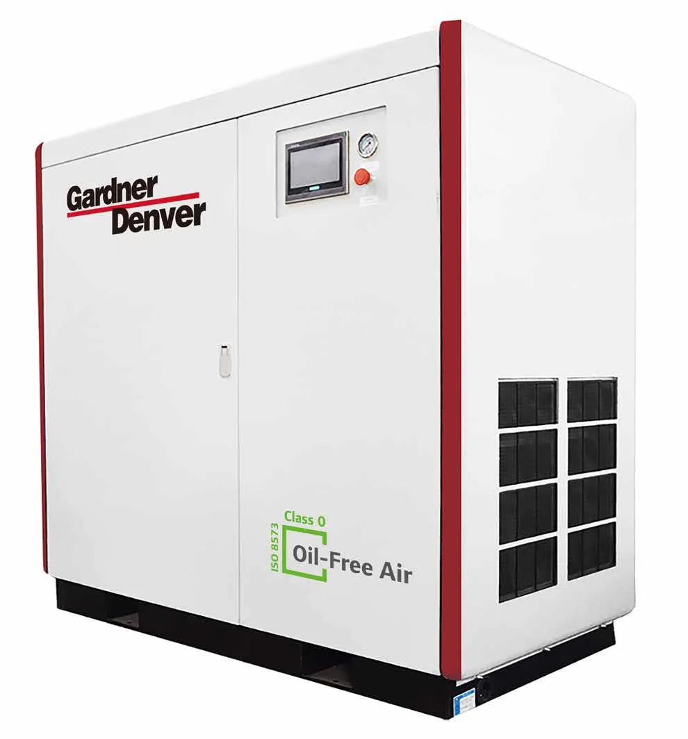 Oil-Free Water Lubricated Permanent Magnet VFD Screw Air Compressor ISO ...