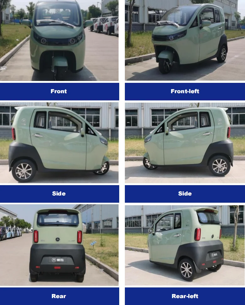 Raysince 2025 Electric Adult EV Car - Low-Speed & Three Wheels