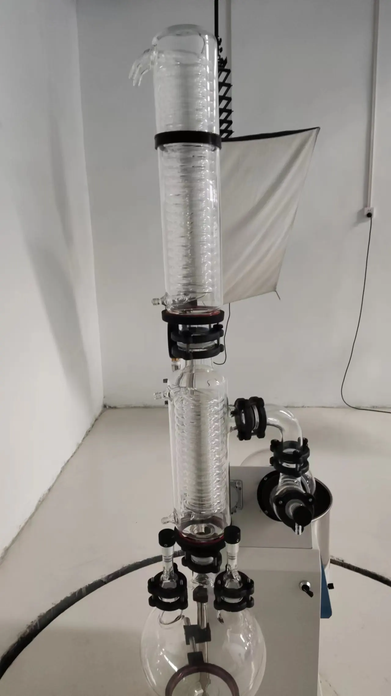 Lab Essential Oil Extraction 50L Dual Receiving Flask Vacuum Rotary ...