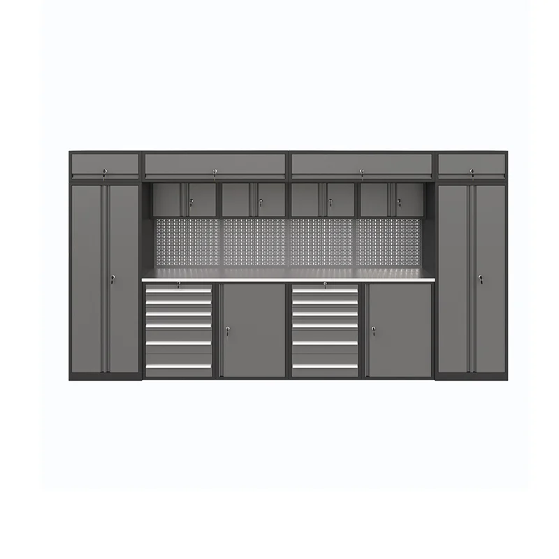 Garage Workstation Modular Tool Box Workbench Workshop Metal Garage ...