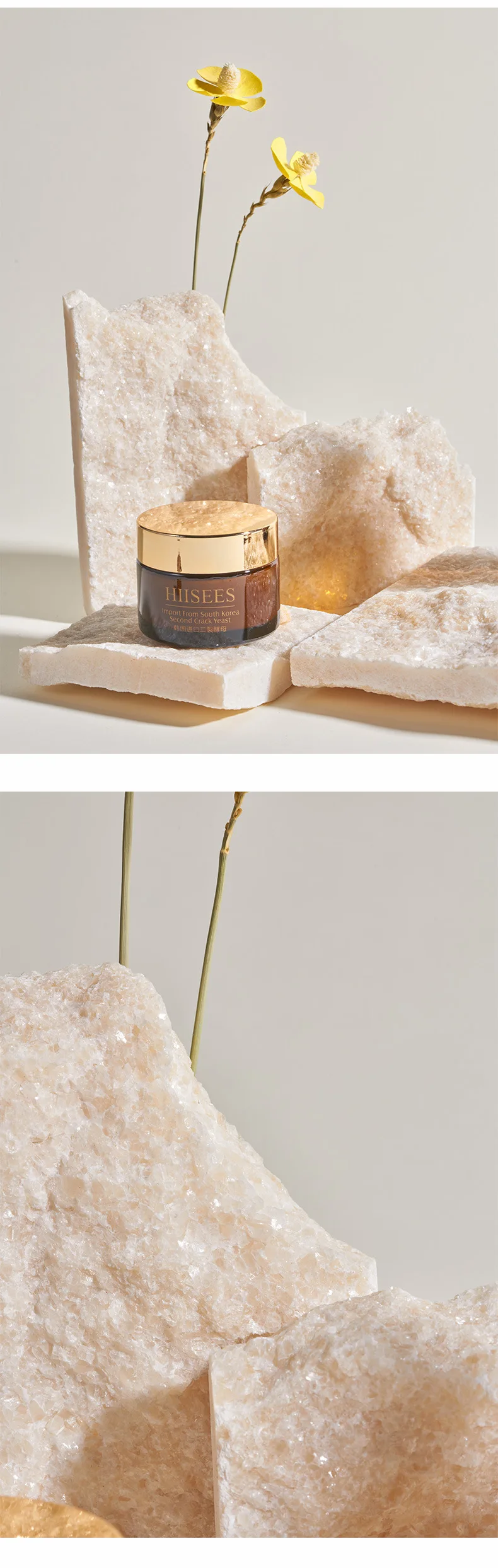 Yiscaxia Natural Crystal Stone Props for Product Photography