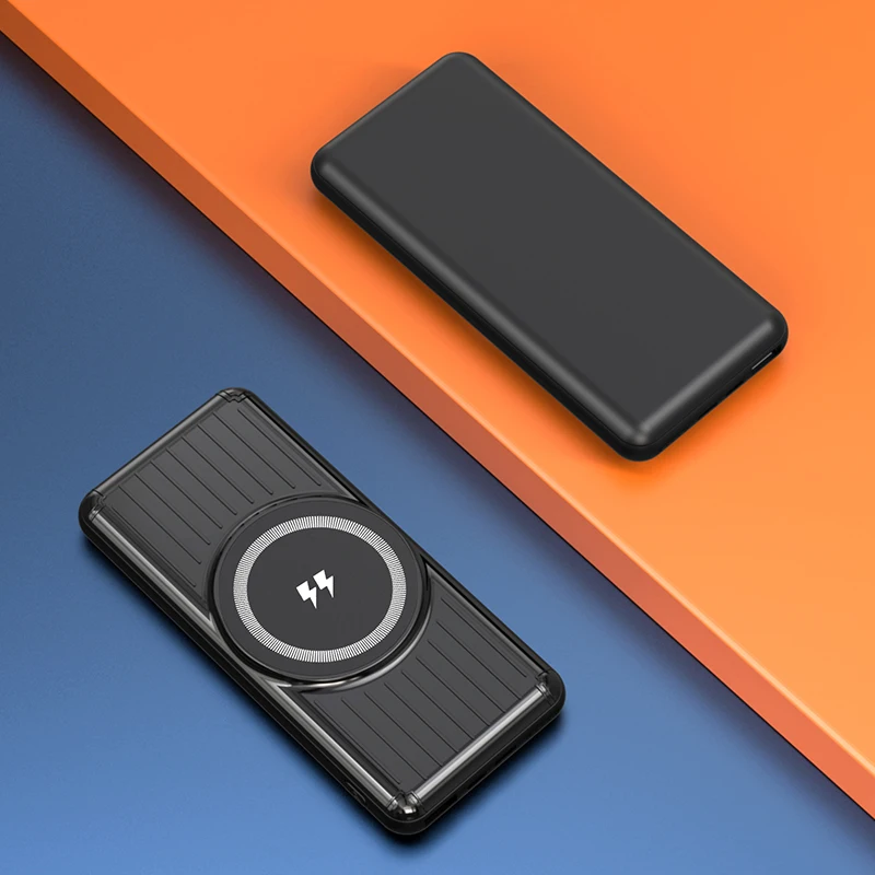 10000mah Wireless Power Bank,Battery Pack With Usb-c Cable And Lcd ...