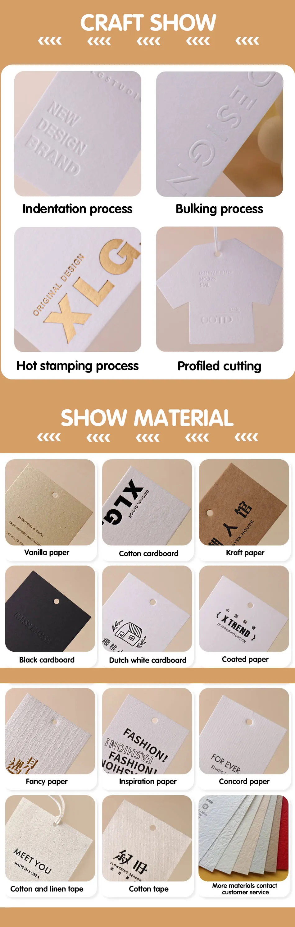 Customized Hang Tag Logo Embossed Matte Finishing Luxury