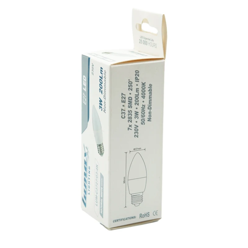 Wholesale Custom Printed Recycle Folding Led Light Bulb White Rigid ...