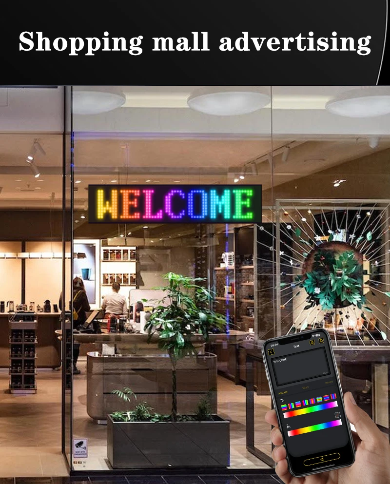 Custom Full Color RGB Smart Digital Light Emotion Screen LED