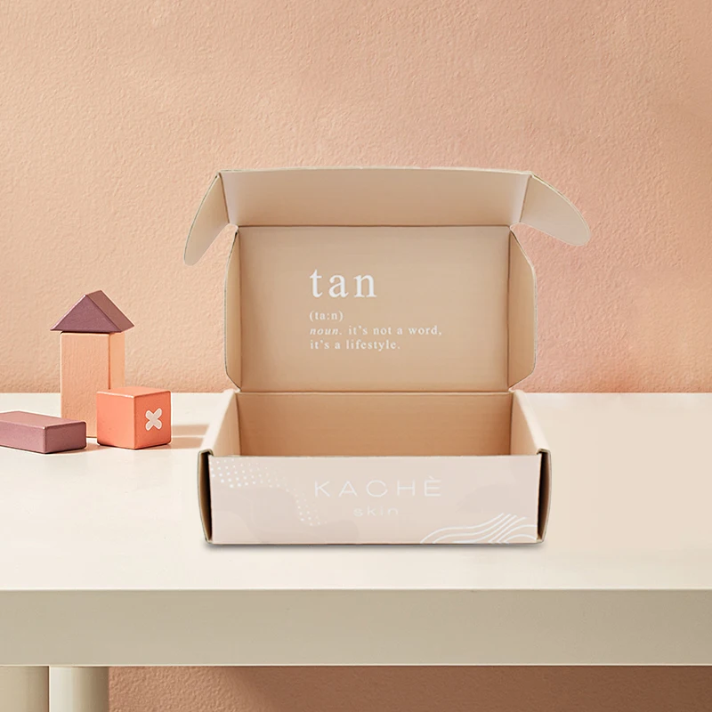 Full Recycled Materials Cardboard Corrugated Box Matt Lamination ...